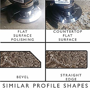 Stadea ABP105Q 7" Hook and Loop Backing Pad With Rigid Aluminium Backing, 5/8" 11 Brass Arbor