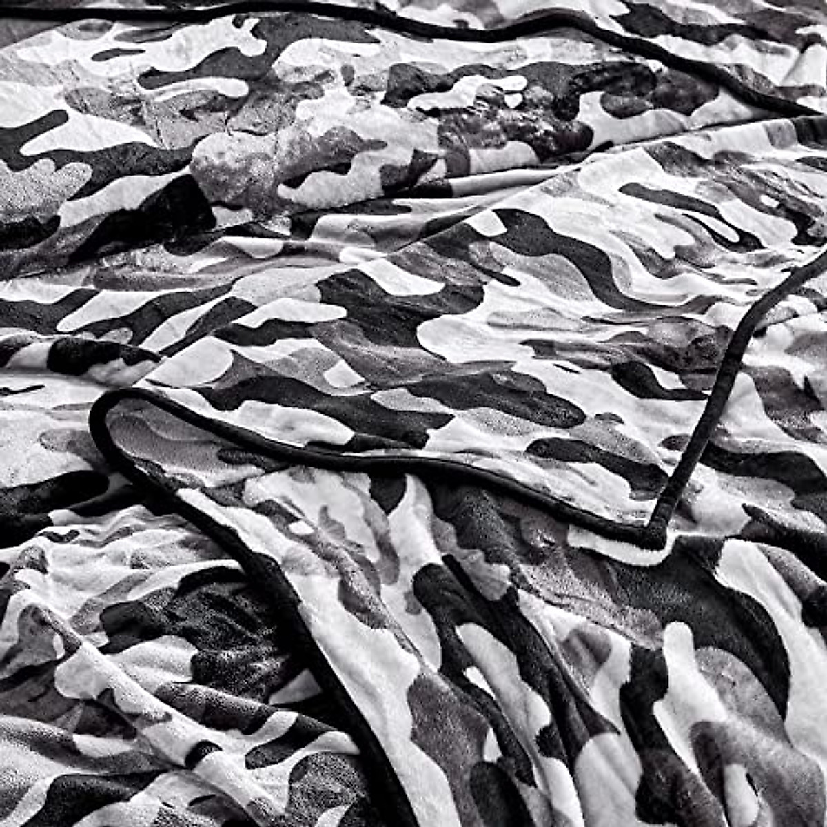 ielevations 120×120 Inches Blanket 10' x 10' Extra Large Throw Blanket Big Blanket Soft Light Smooth Camo Flannel Fleece Blanket for Family and Friends (Camo)…