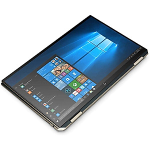 HP Spectre Touch x360 13 in Blue-Gold Convertible 2-in-1 Laptop 11th Gen Quad Core Intel i5 up to 4.2GHz 8GB DDR4 256GB SSD 13.3in FHD Gorilla Glass 13-AW200 (Renewed)