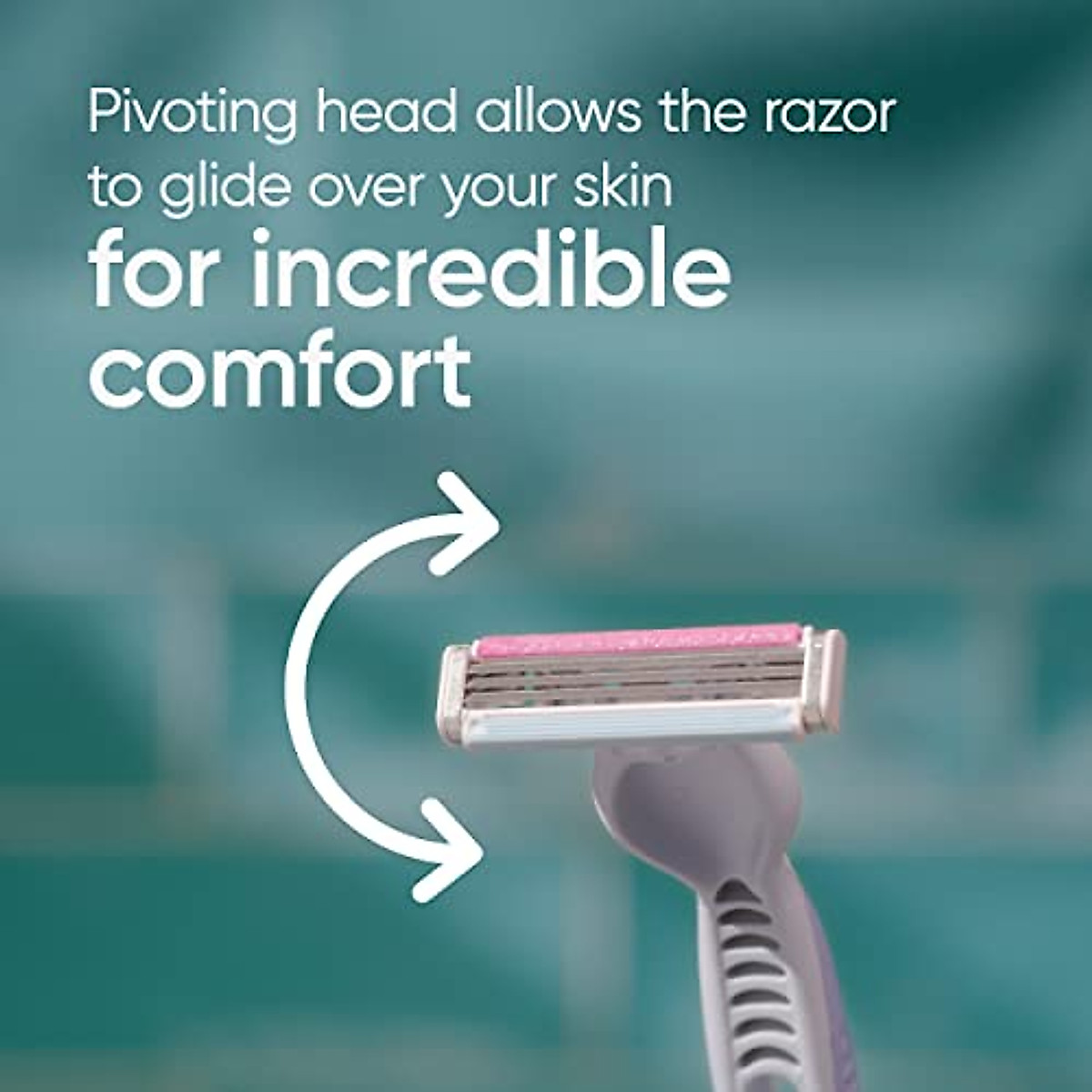 Gillette Venus Simply3 Women's Disposable Razors, 4 Count (Pack of 1)