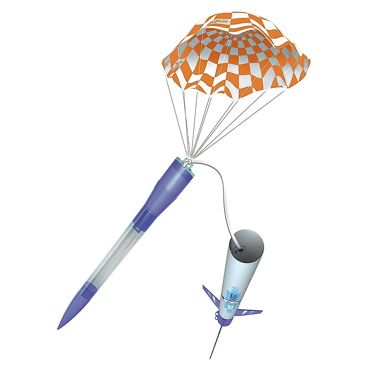 Estes Ghost Chaser Flying Model Rocket Kit 7300 | Beginner Level | Flies on Estes Engines A Through C | Payload Section | Max Altitude 1100 ft. 335 m.