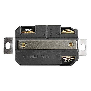 30 Amp, 250 Volt, 3 Pin NEMA L6-30P Male Plug & L6-30R Female Receptacle Twist Lock Plug, Electrical Locking Plug Socket