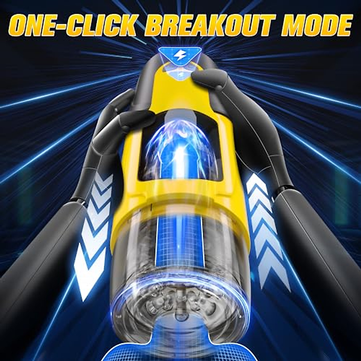Sex Toys for Men Automatic Male Masturbator, Male Sex Toys Masturbators Cup with 7 Thrusting &Rotating Modes for Penis Stimulation, Electric Pocket Pussy Male Stroker, Adult Sex Toy with Suction Base