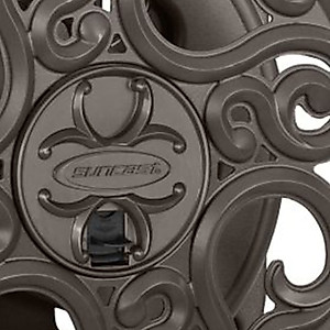 Suncast Sidewinder Side Scroll 60' Garden Hose Reel, Bronze