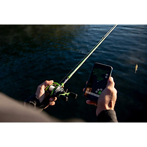 Abu Garcia Virtual Low Profile Baitcast Reel and Fishing Rod Combo, Green, 7' - Medium Heavy - 1pc - Left Handed