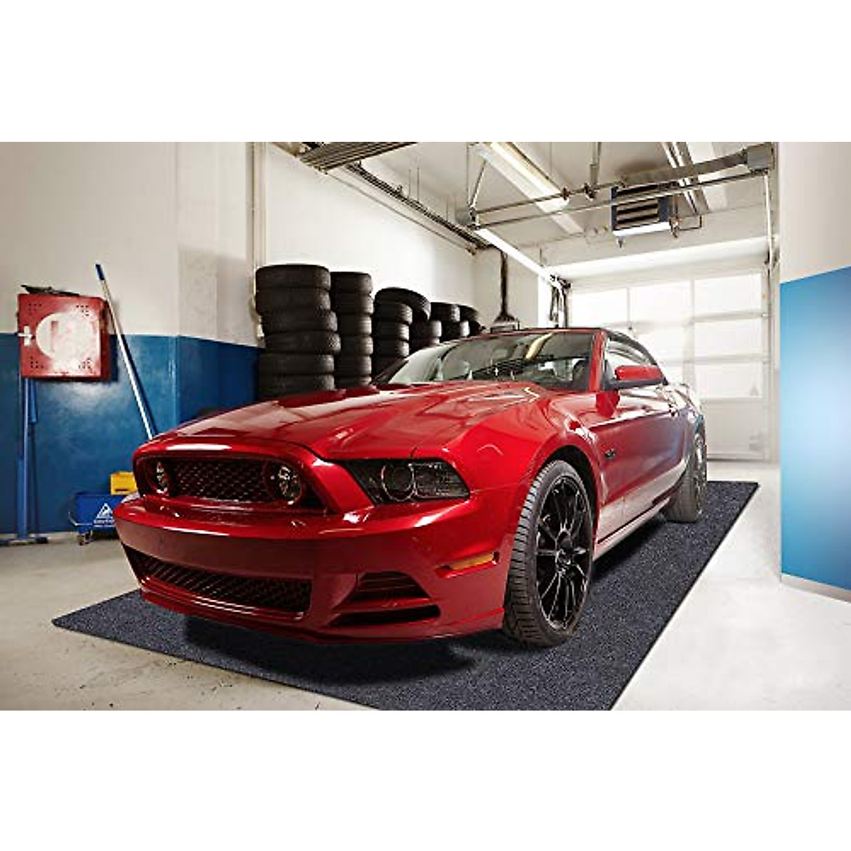 Sensko Garage Floor Mat，Shearable，Absorbent Oil Mat—Floor Mat for Golf Carts，Indoor Parking Mat-Absorbent Felt and Leak-Resistant Anti-Slip Backing，Washable(5.9 ft x 14.7 ft)