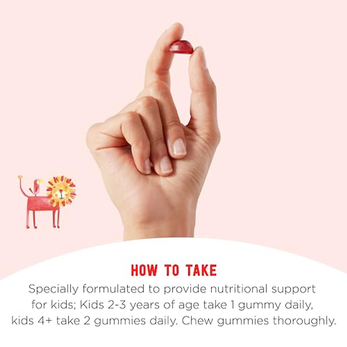 Amazon Brand - Mama Bear Vegan Probiotic, Berry, 60 Gummies, 1 Billion CFU per Gummy