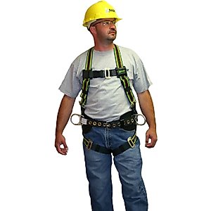 Honeywell Miller by Honeywell E650-78/XXLGN DuraFlex 650 Series Full-Body Stretchable Harness with Mating Buckle Leg Straps, XX-Large, Green