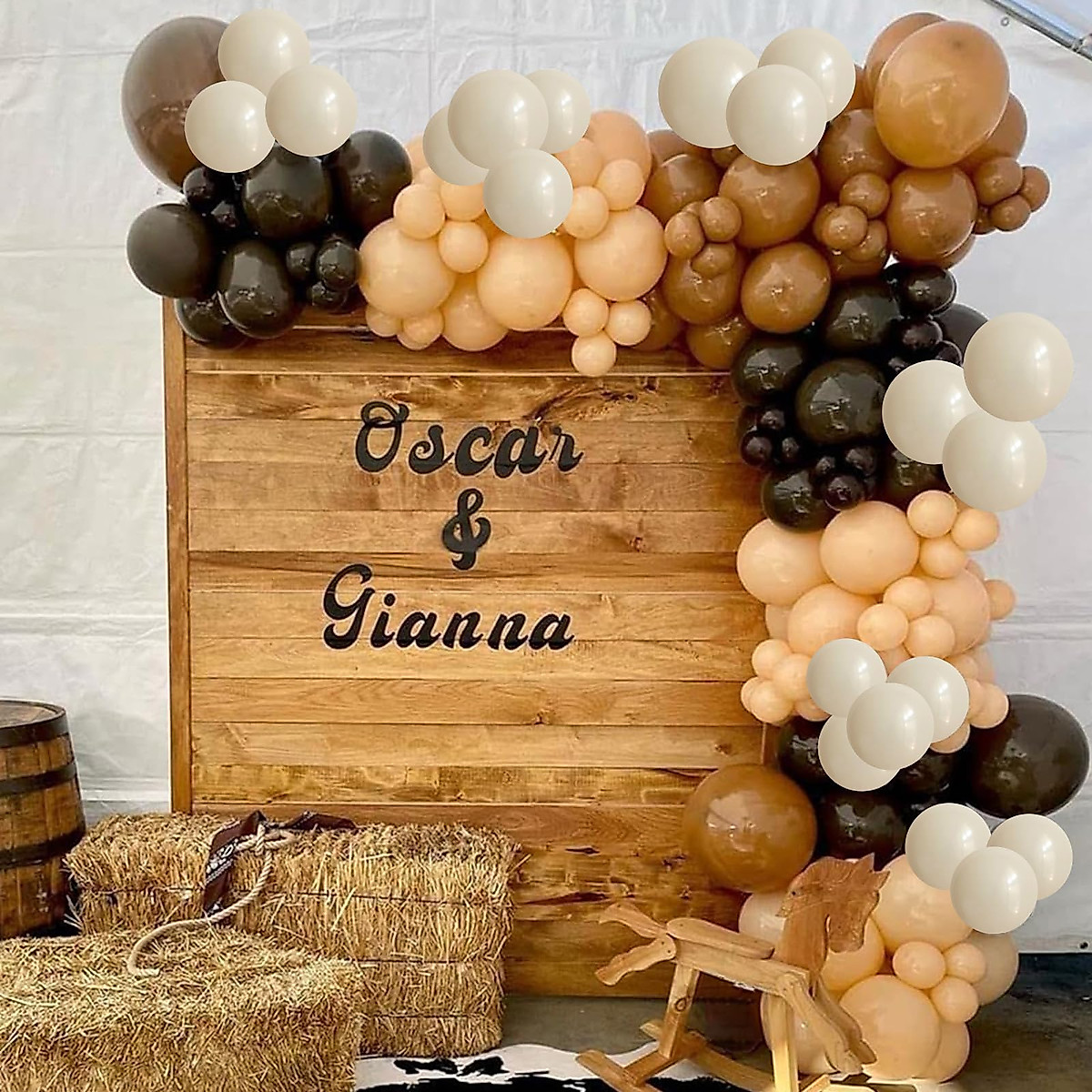 Brown Balloons Set 12 Inch Retro Brown Khaki Cream Balloons 35 Pcs Mocha Cocoa Coffee Brown Sand White Apricot Beige Nude Balloons for Neutral Bear Bridal Baby Shower Birthday Party Decorations