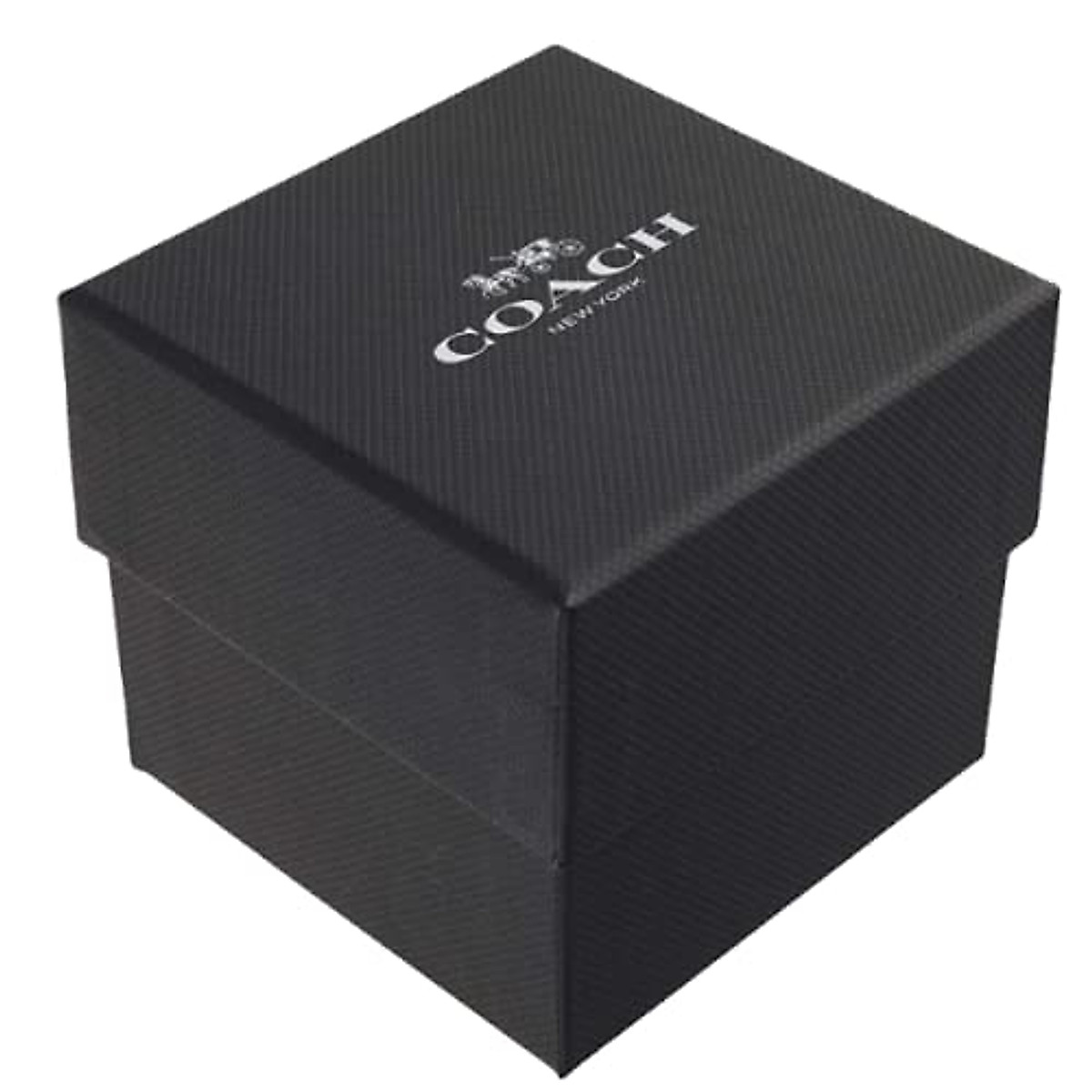 COACH 14503858 Perry Silver/Rose Gold Tone Logo Dial Stainless Steel Silver Mesh Band Women's Watch