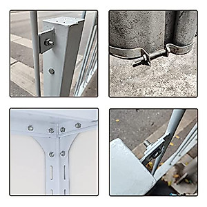 Bettomshin 5Pcs M12 x 100mm Hex Bolts, 304 Stainless Steel 1.75mm Thread Pitch Fully Threaded Metric Hex Head Screw Bolts, Hexagon Screw Bolt, Hex Tap Bolts, Silver (Overall Size 107.68x19x19mm)