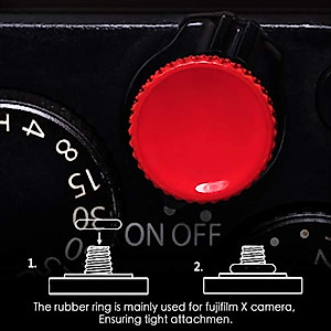 Soft Shutter Release Button (2 Pack/Red) high-end Pure Copper Camera Shutter Button