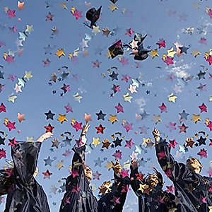 [6 Pack] 12 Inch Confetti Cannon Party Poppers Party Supplies, Air Powered | Launches 20-25ft | Celebrations, Graduation ceremony, Birthdays,Easter and Weddings