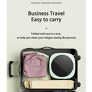 AMZTEMU 8L Portable washer machine, Mini washing machine portable washer for Underwear, Baby Clothes, or Small Items, for Apartments, Camping, Travel -U.S. Power(pink)