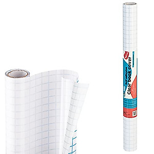 Contact Paper Clear, 17.5” x 5-Feet, Transparent Self Adhesive Book and Textbook Covers for Paperbacks and Hard Covers, Plastic Protective Covering Contact Paper Roll, Acid Free – by Enday