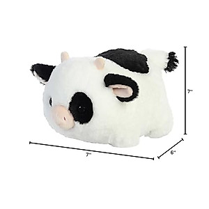 Aurora® Adorable Spudsters™ Tutie Cow Stuffed Animal - Comforting Cuddles - Playful Companions - White 10 Inches