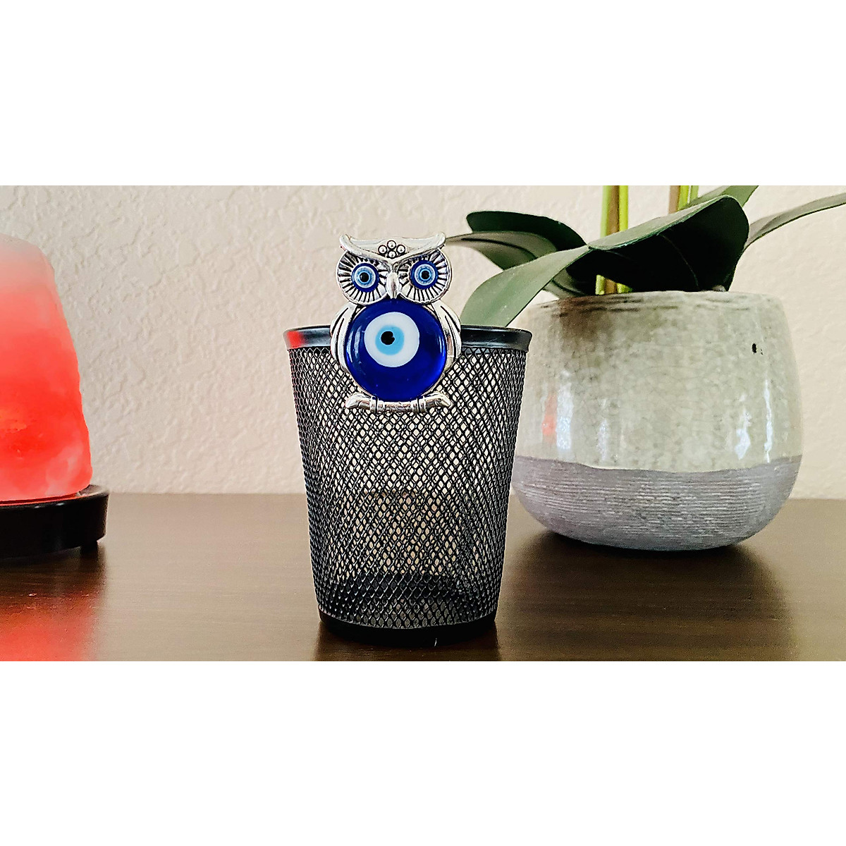 LUCKBOOSTIUM Decorative Magnets for Refrigerator, Cabinet Locker, Whiteboard - Metal Alloy Charms Collection - Office and Home Decor - Accessories for Good Sign & Charm (Owl)