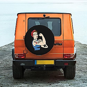 Vintage Mom Life,Funny Tire Cover Universal Fit Spare Tire Protector for Truck, SUV, Trailer, Camper, Rv