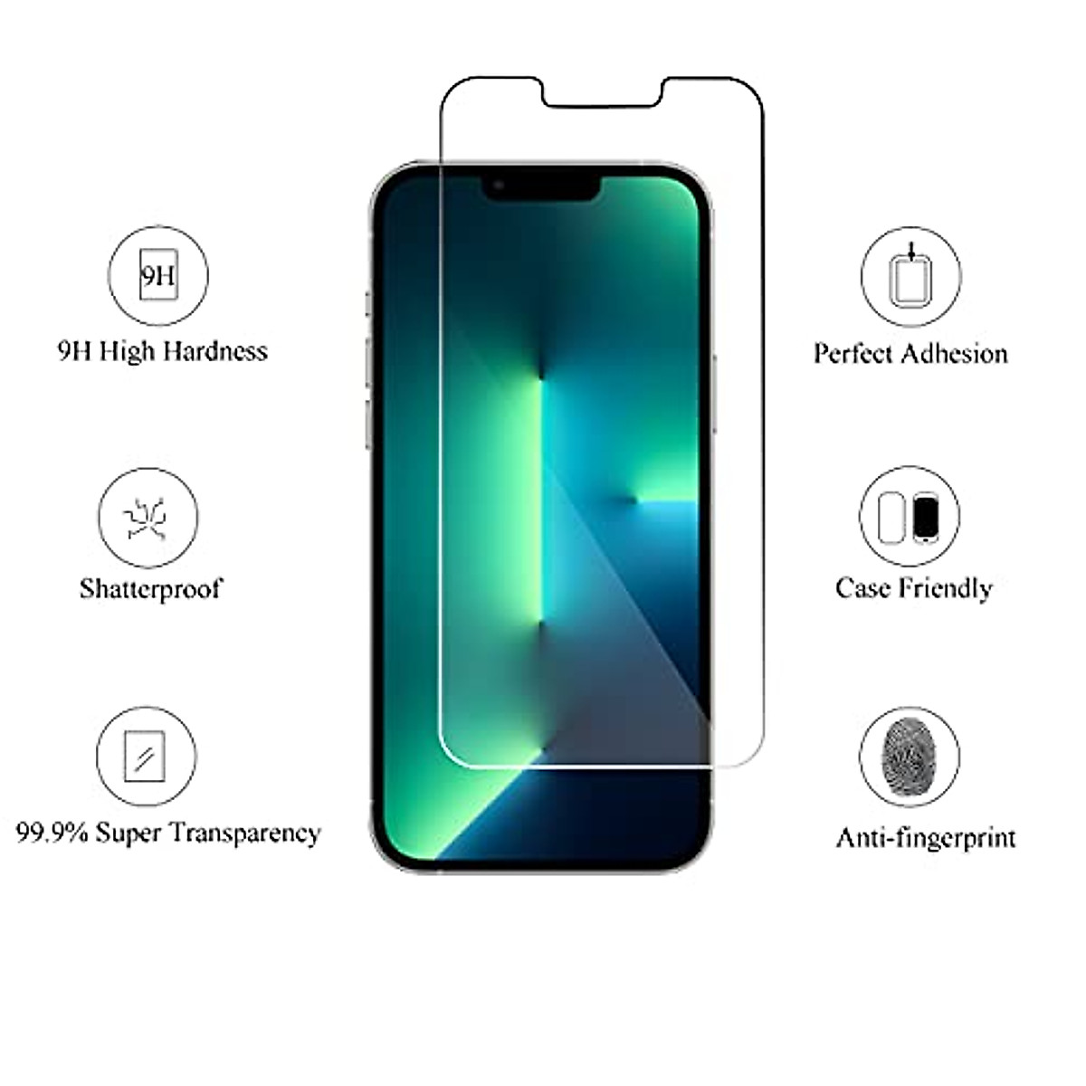 Ailun Glass Screen Protector for iPhone 14 Plus/iPhone 13 Pro Max [6.7 Inch Display], 3 Pack Case Friendly Tempered Glass