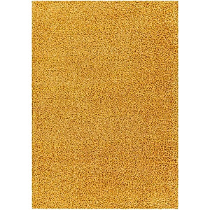 Mark&Day Area Rugs, 5x7 Vere Modern Shag Bright Orange Area Rug, Orange Carpet for Living Room, Bedroom or Kitchen (5'3" x 7'3")