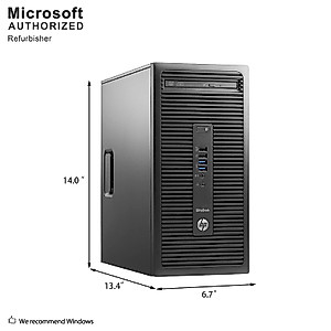 HP EliteDesk 705 G2 Tower Business Desktop PC, AMD Quad A10 Pro-8750B up to 4.0GHz, 16G DDR3, 1T, WiFi, BT 4.0, DVD, Windows 10 64 Bit-Multi-Language Supports English/Spanish/French(Renewed)