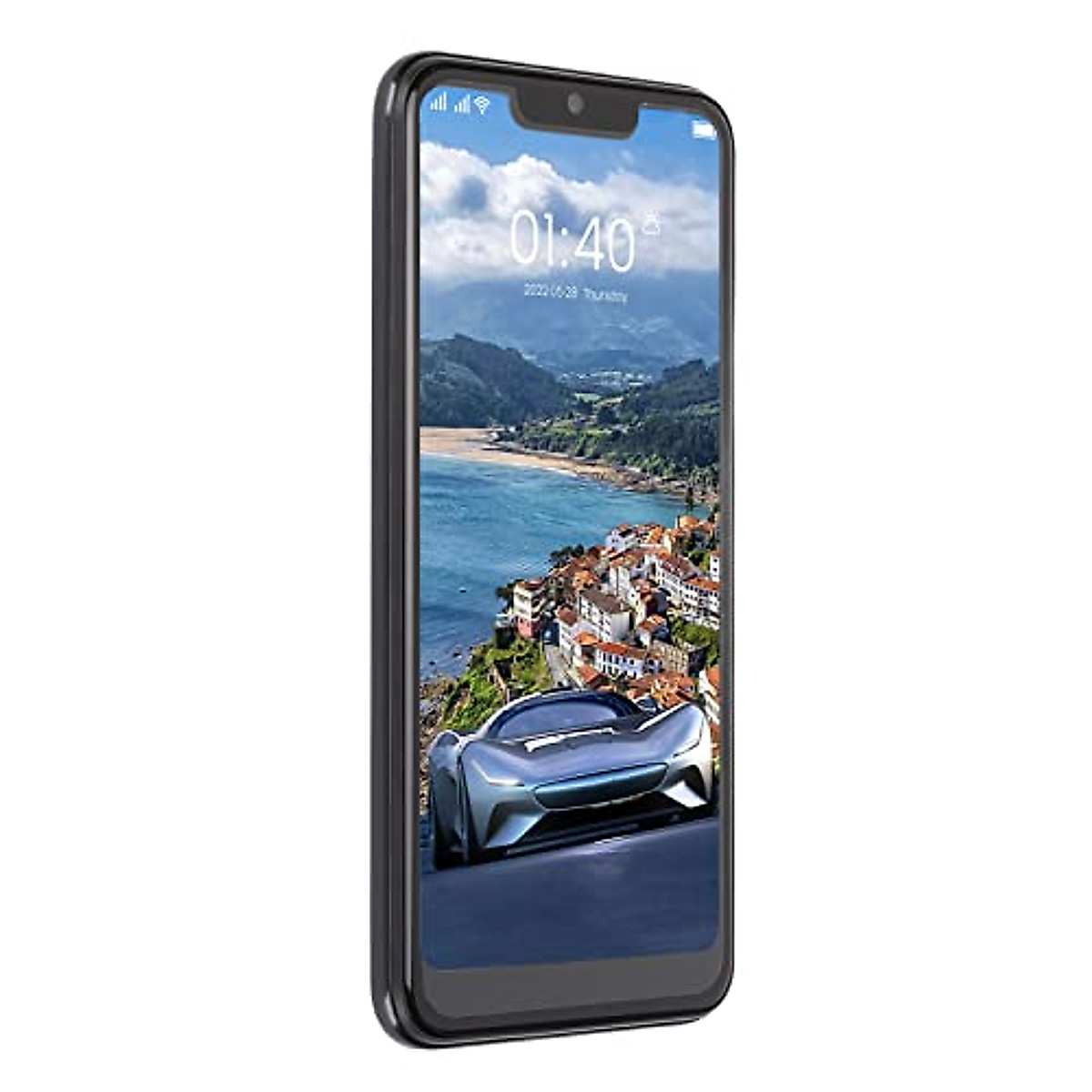 3G Unlocked Android Smartphone For 6.0 OS, Slim Cell Phone Dual SIM Mobile Phone, 10 Core CPU Processor, Dual Card Dual Standby, 5MP Front 8MP Rear HD Camera,3GB 32GB,WIFI, FM, Face Recognition(Black)