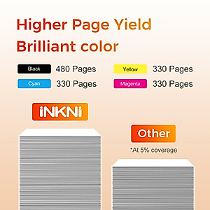 INKNI Remanufactured Ink Cartridge Replacement for HP 63XL 63 XL for Envy 4520 4512 4516 OfficeJet 3830 4650 4652 4655 5255 5258 DeskJet 1112 2132 3632 3637 Printer (Black, Color, 2-Pack)