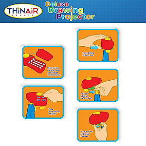 Ben Franklin Toys Drawing Projector for Kids 3 & Up | Preschool Tracing Projector Kit Includes 32 Animal Drawings on 4 Sturdy Discs, 8 Crayons & 1 Pad of Drawing Paper for Fun Play-Based Learning