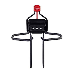 Rubbermaid Outdoor Metal Storage Accessories Shelf (2 Pack) and Rubbermaid Mounted Wire Basket Tool Organizer (2 Pack) with 34 Inch Tool Rack (2 Pack)