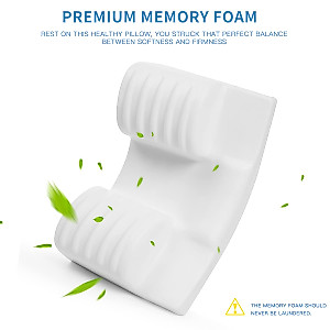 Royalisneeo Beauty Pillow, Wrinkle Prevention Back Sleeping Pillow, Anti Wrinkle & Anti Aging, Memory Foam Beauty Sleep Pillow to Keep Head Straight (Standard)