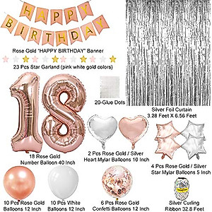 18th Birthday Decorations for Girls 18 Birthday Decorations for Girls 18 Balloon Numbers 18th Birthday Party Decorations