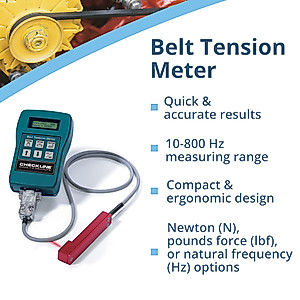 Checkline Belt Tension Checker for Vehicles & Machines - Quick & Accurate Results, 100-800 Hertz