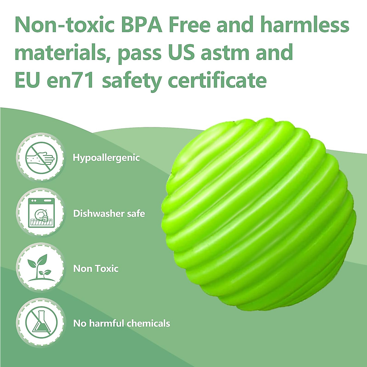 ROHSCE Sensory Balls for Baby Sensory Baby Toys 6 to 12 Months for Toddlers 1-3, Bright Color Textured Multi Soft Ball Gift Sets, Montessori Toys for Babies 6-12 Months Infant Toys (6 Pack)