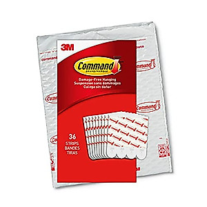 Command Large Replacement Strips, Re-Hang Indoor Hooks (GP023-20NA) with Refill Strips, Easy to Open Packaging