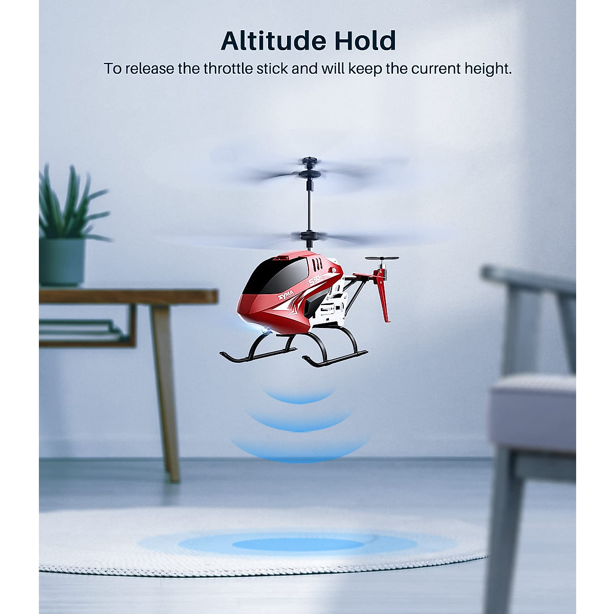 SYMA Remote Control Helicopter, S50H RC Helicopter with 16 Mins Flight Time, Altitude Hold and One-Key Take Off/Landing RC Plane, Gyro Stabilizer, 3.5 Channel, Gift Helicopter Toys for Kids Adults