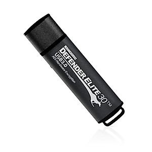 Kanguru Defender Elite30 – 32 GB Hardware Encrypted Flash Drive - Physical Write Protect Switch – SuperSpeed USB 3.0