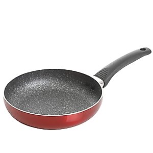 Oster Metallic Red Aluminum Fry Pan With Black Speckle, 9.5"