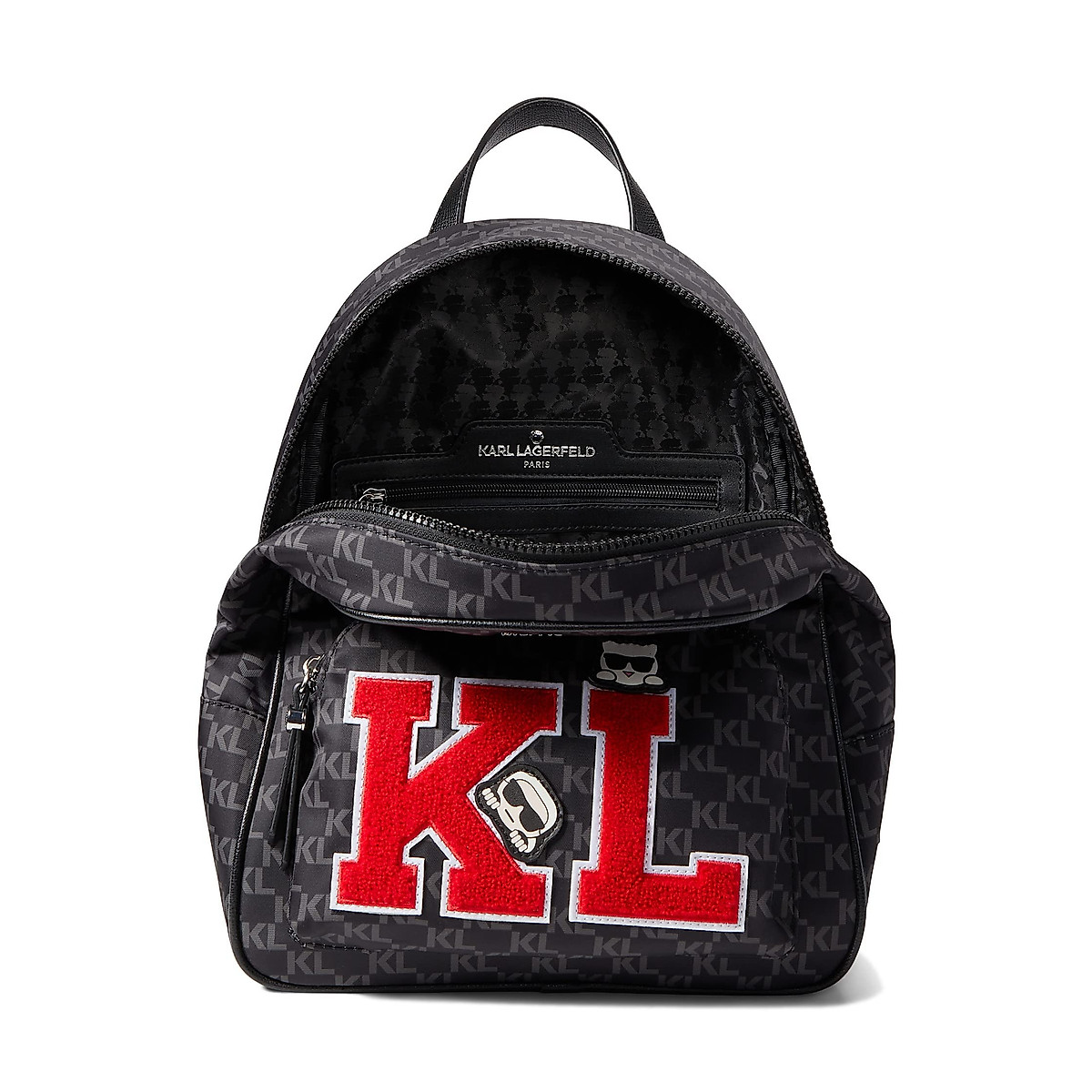 Karl Lagerfeld Paris Khloe Backpack Black Logo Combo One Size