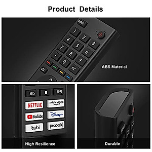TOPKIND Upgraded ERF3J80H Replacement Smart TV Remote Fit for Hisense 4K UHD Android Smart TV 75A6G 70A6G 65A6G 60A6G 55A6G 50A6G 43A6G 55U68G 65U68G 55U6G 50U6G 65U6G 75U6G 50U68G 75U68G