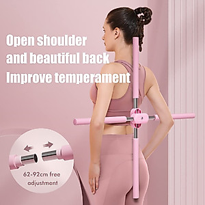 BTSEURY 2 Pcs Yoga Sticks Stretching Tool Posture Correction Sticks Exercise Stick Home Fitness Equipment