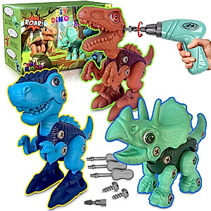 Take Apart Dinosaur Toys for Kids 3-5 6 7 - STEM Building Toys for 3 Year Old Boys - Boys Toys for 4 Year Old Boys - STEM Toys for 5 Year Old Girl Birthday Gifts - Dinosaur Toys for Kids 5-7