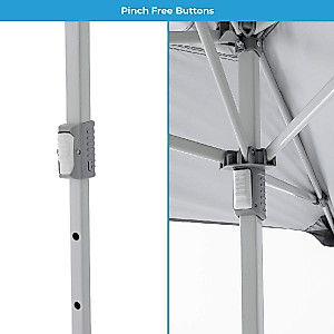 CORE 13' x 13' Instant Shelter Pop Up Canopy Gazebo Tent for Shade in Backyard, Party, Event with Wheeled Carry Bag, Gray