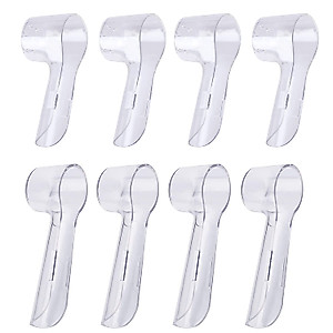 8 Pack Toothbrush Cover for Protecting Oral-B Replacement Brush Heads Electric Toothbrush, Portable Travel Brush Heads Caps, Convenience for Travel and Everyday Use