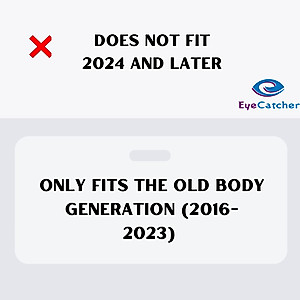 EyeCatcher PRO Premium Tailgate Letter Inserts Compatible with 2016-2023 Tacoma (Black and Red)