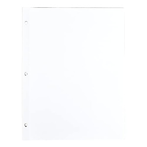 National Rip Proof Reinforced Filler Paper, 3-Hole, 8.5 X 11, Unruled, 100/pack,White