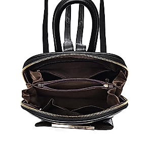 CHEFRU Bag Women Backpack Travel Large Backpack Pu Leather Handbag Schoolbag for Girls Women Bag Female Shoulder Back-Ivory