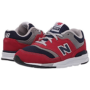 New Balance Kid's 997h V1 Lace-up Sneaker, Team Red/Pigment, 2 Wide Infant
