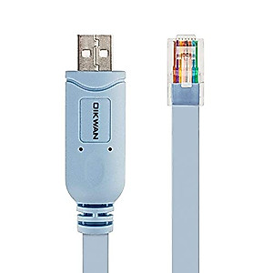 OIKWAN Console Cable,USB Console Cable, USB to RJ45 Console Cable with FTDI chip Compatible with Cisco, Huawei,HP,Arista,Opengear,Aruba，Juniper Routers/Switches for Laptops in Windows, Mac, Linux