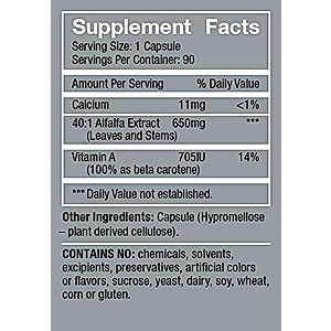 Natural Health International pH Quintessence - 40:1 Alfalfa Concentrate - 180 Vegan Capsules (60 Day Supply) – Alkaline The Body, Balance pH and Support Detox (2 Pack)