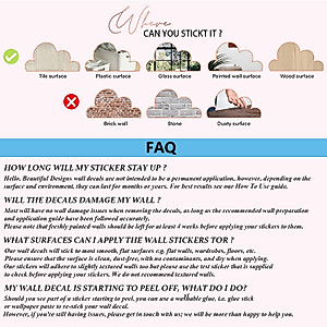 Hesogiva Princess Wall Decals for Baby Girls Boys Kids, Peel and Stick Wall Stickers Art Decor for Children's Bedroom Living Room Classroom Playroom Nursery Decoration, Style a, Hesogiva000